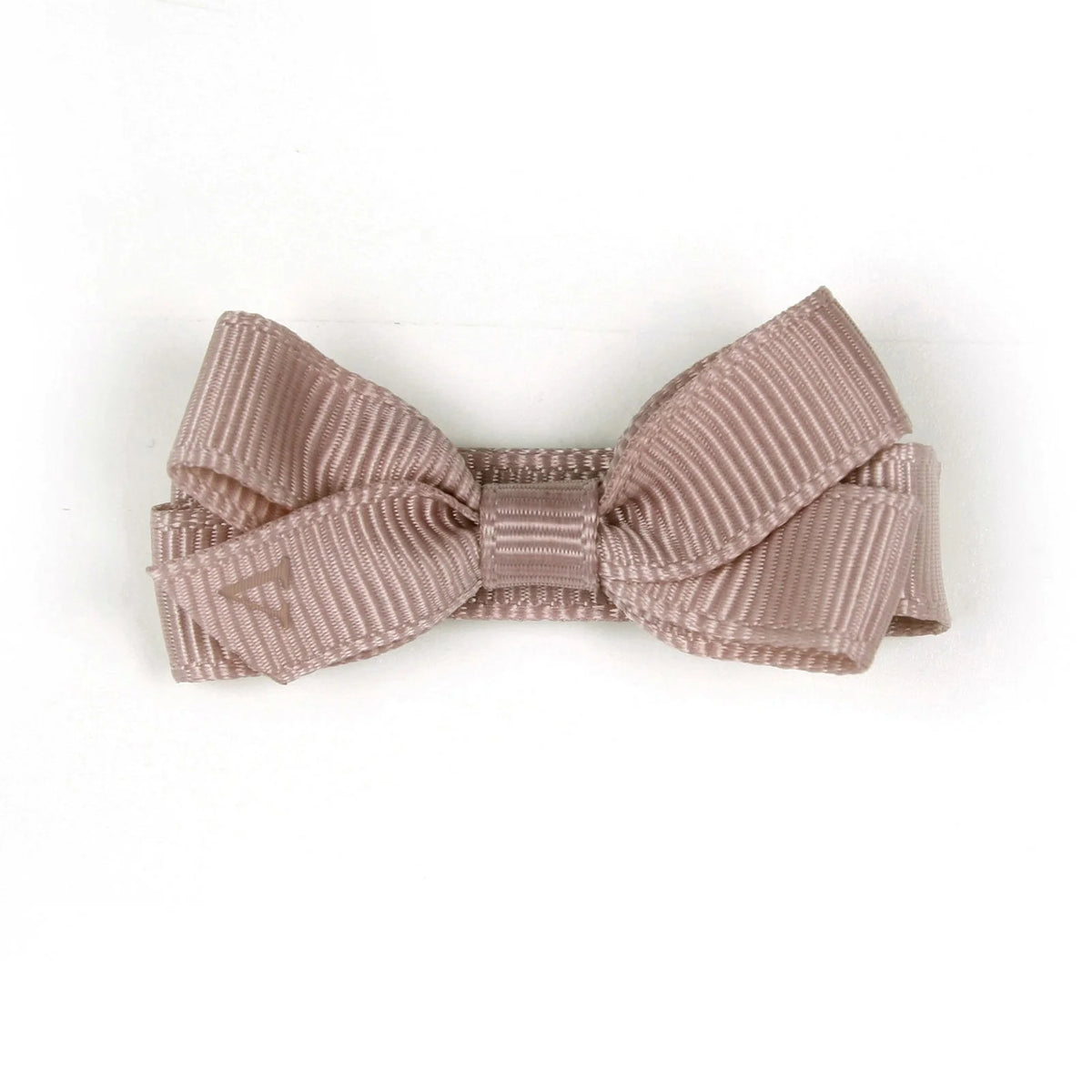 SMALL PLAIN HAIR CLIPS スモール - 刺繍付きヘアクリップ - アンティーク・モーヴ